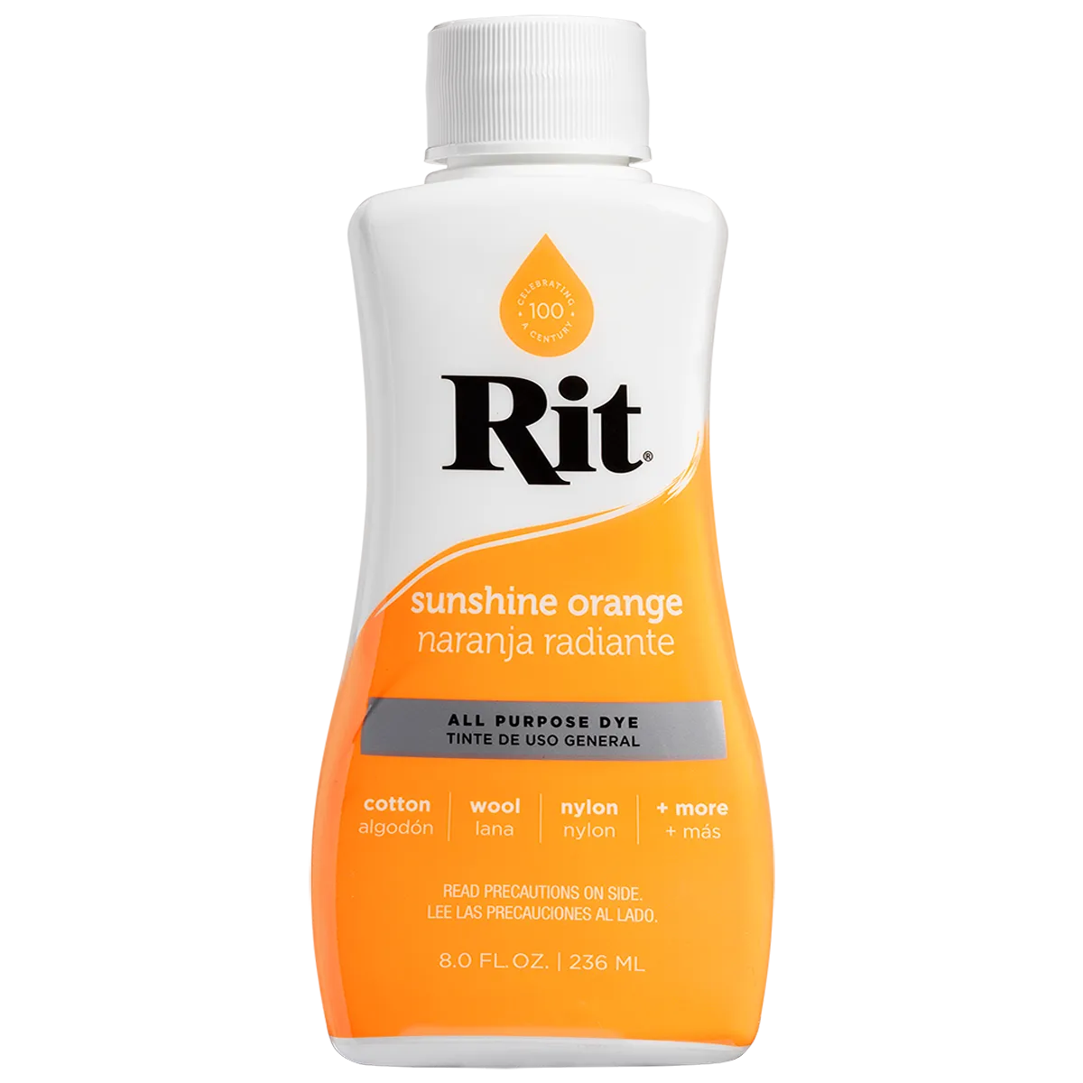 RIT DYE All-Purpose Liquid Dye 8oz SUNSHINE ORANGE / POMARAŃCZOWY ...